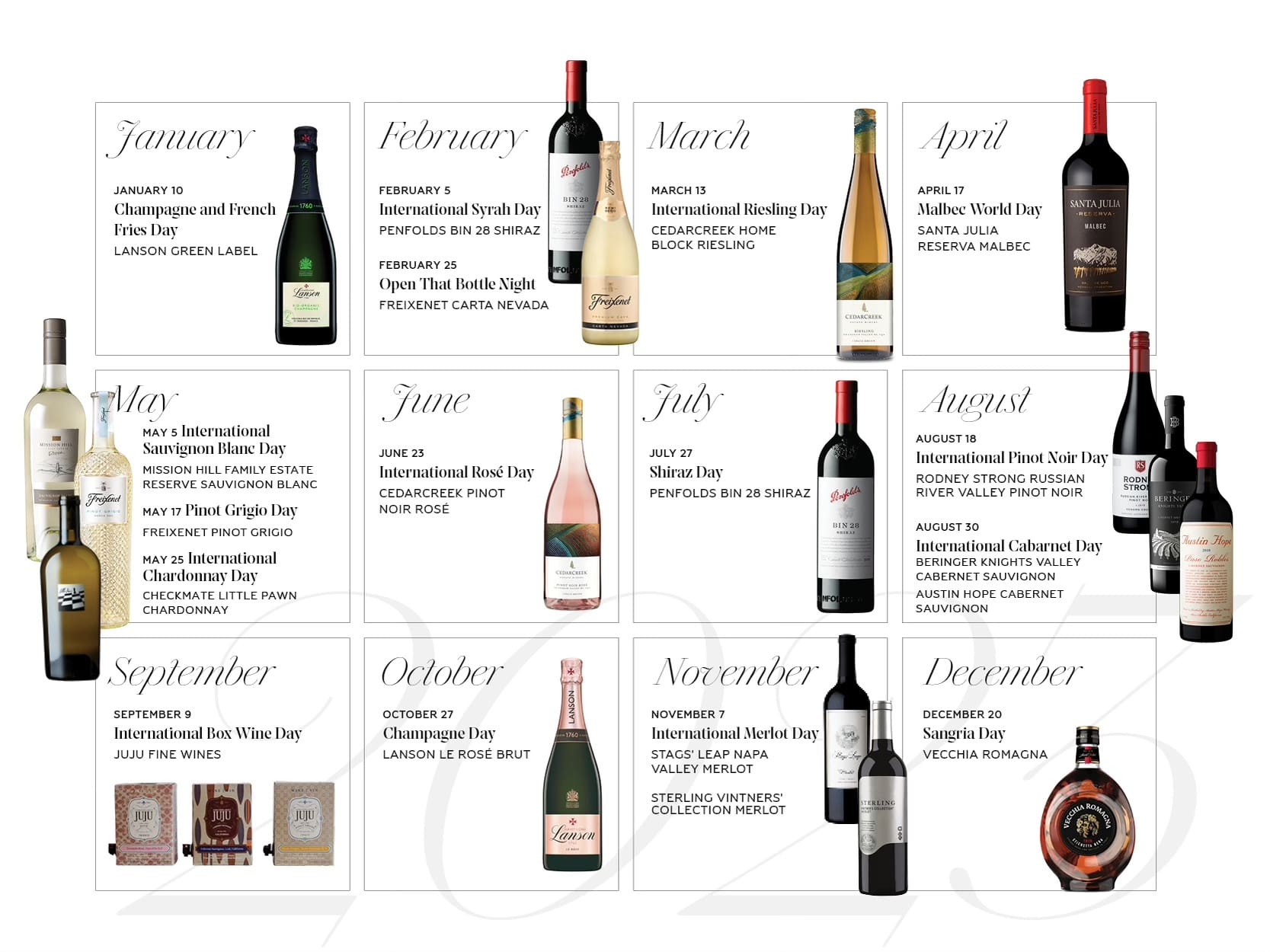 Your 2023 Wine Calendar - VITA Daily